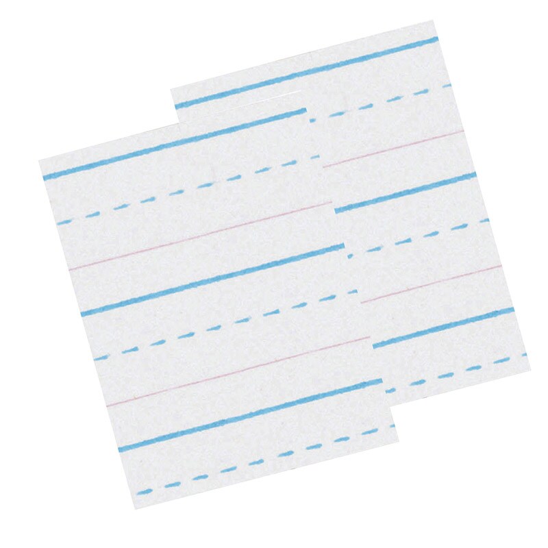 Sulphite Handwriting Paper, Dotted Midline, Grade 2, 1/2" x 1/4" x 1/4 ...