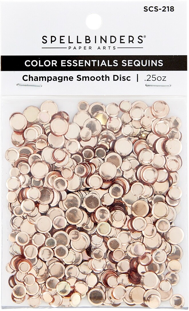 Spellbinders Smooth Disc Sequins-Champagne | Michaels