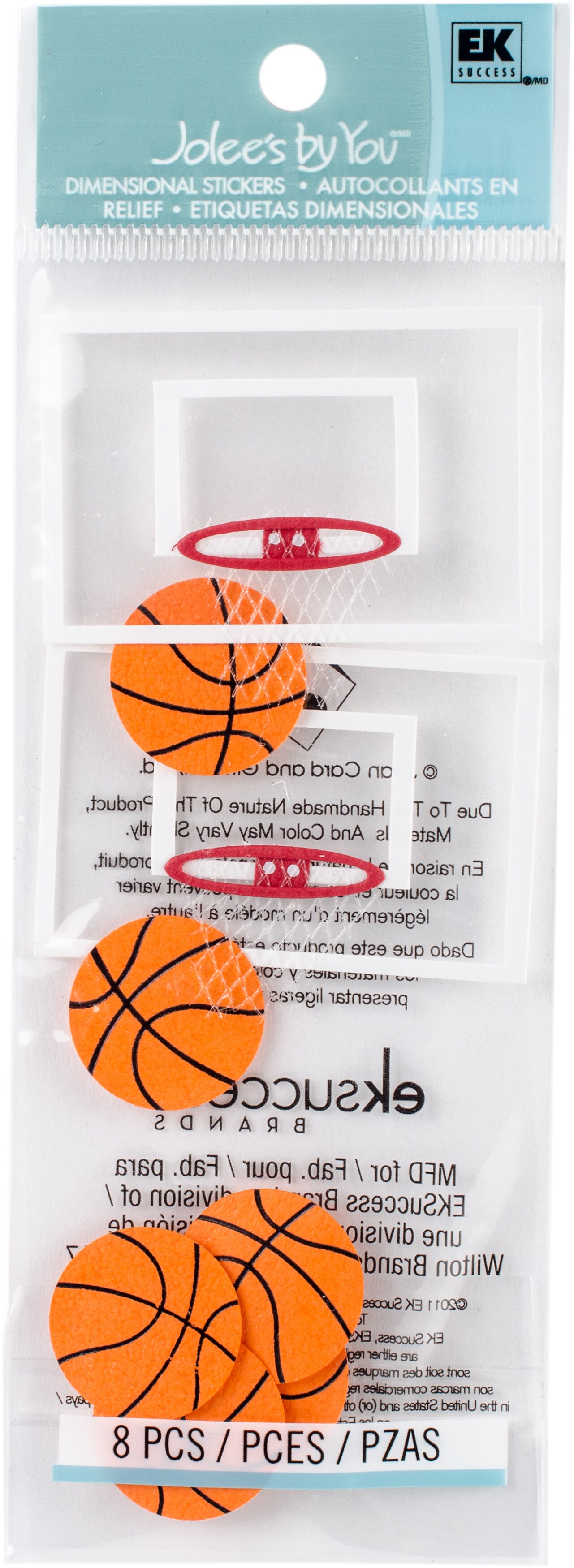 Jolee's By You Dimensional Stickers-Basketball | Michaels