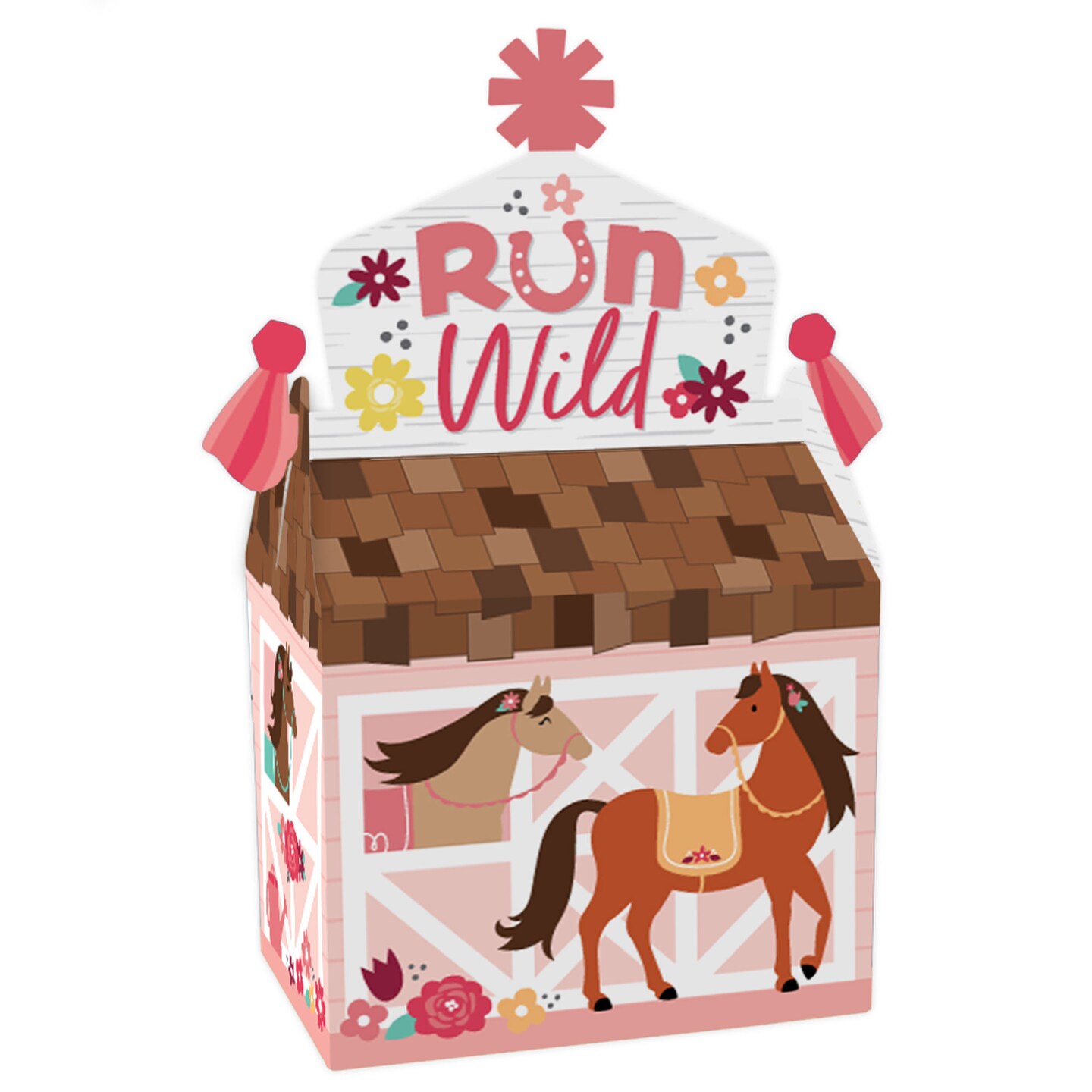 Big Dot of Happiness Run Wild Horses - Treat Box Party Favors - Pony ...