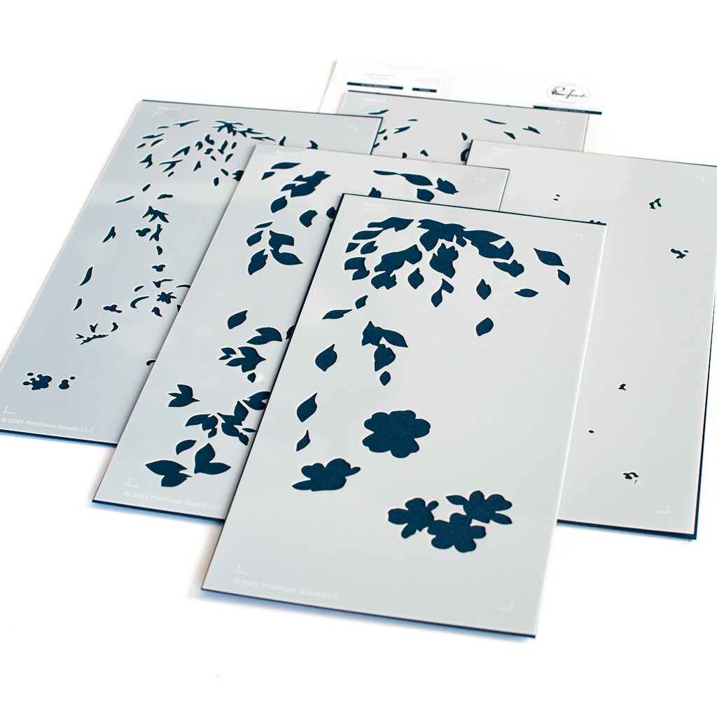 Pinkfresh Studio Stencils 4"X9" 5/Pkg-In The Meadow Layering | Michaels
