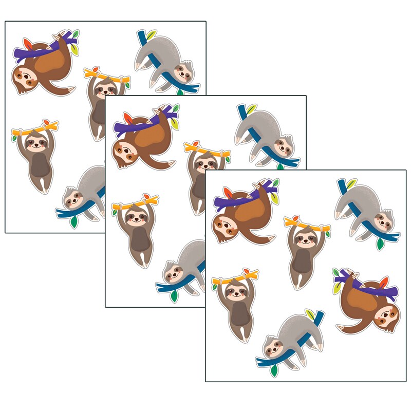 One World Sloths Cut-Outs, 36 Per Pack, 3 Packs | Michaels