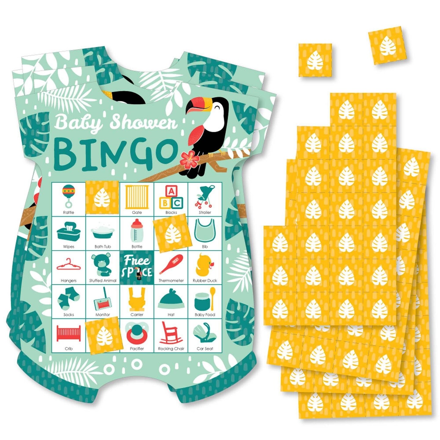 Big Dot of Happiness Calling All Toucans - Picture Bingo Cards and ...