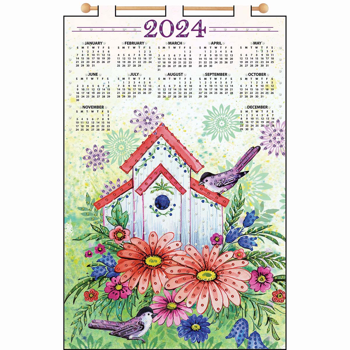 Design Works Birdhouse Calendar Felt & Sequin Kit | Michaels