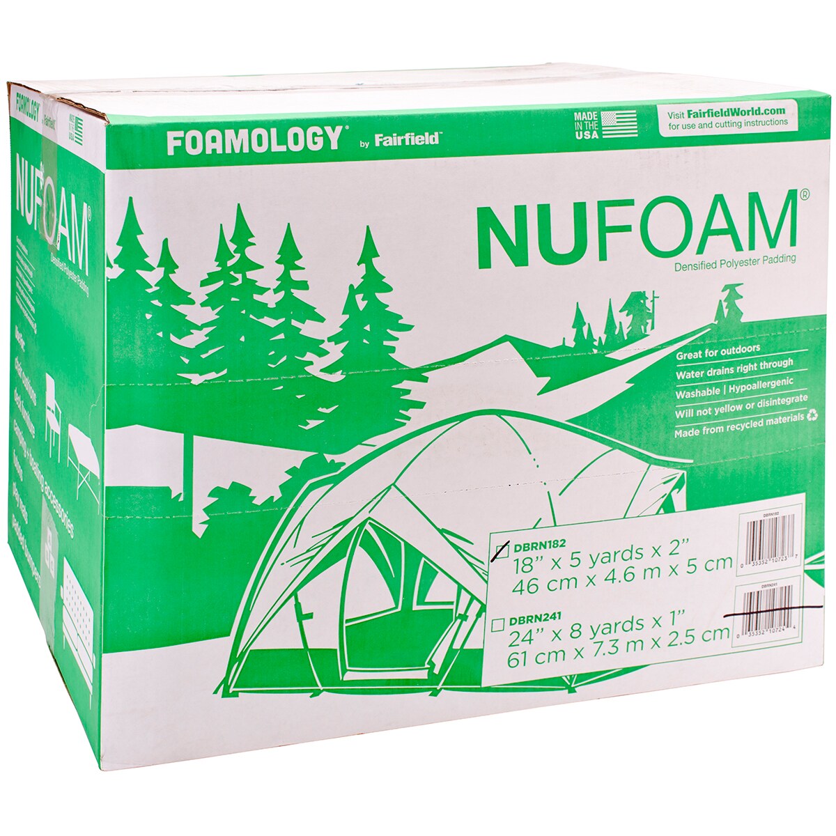 Fairfield Poly-Fil Nu-Foam Rolled-18"X2"X5yd | Michaels