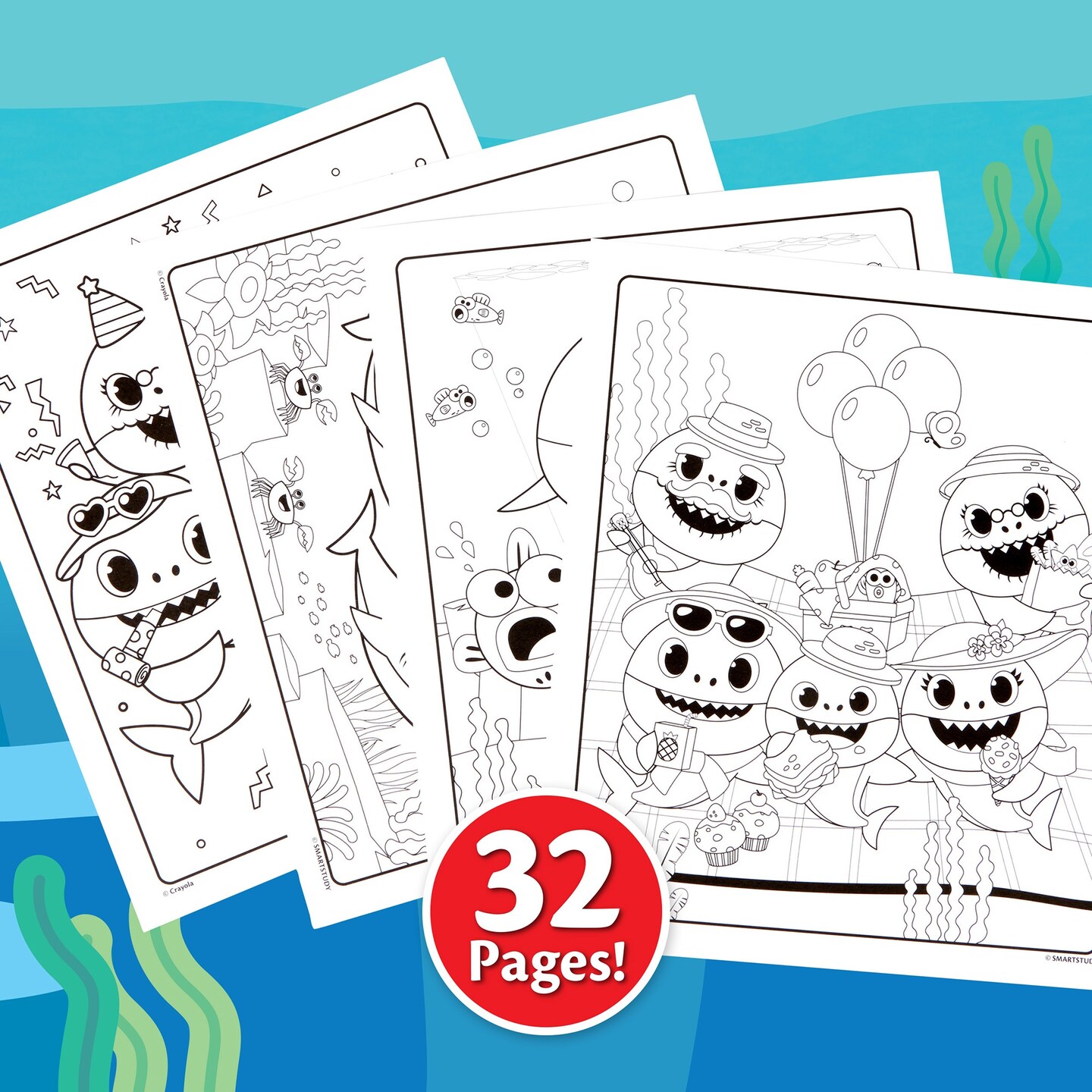Crayola Color N' Sticker Pages -Baby Shark | Michaels