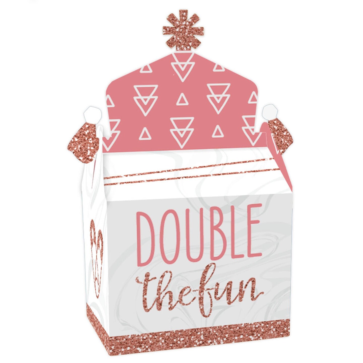 Big Dot of Happiness It's Twin Girls - Treat Box Party Favors - Pink ...