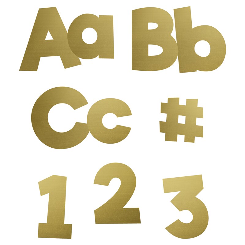 Sparkle + Shine Gold Foil Combo Pack Ez Letters, Grade Pk-12, 219 ...
