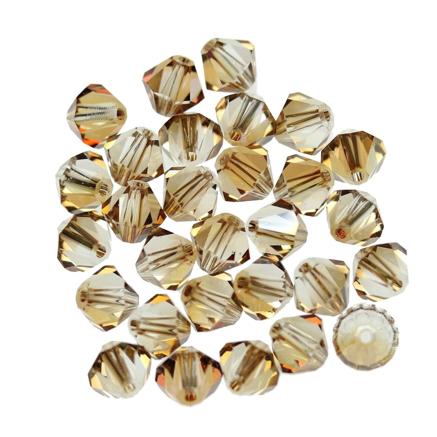 Preciosa Bicone 6mm Crystal Cel Topaz Beads | Michaels