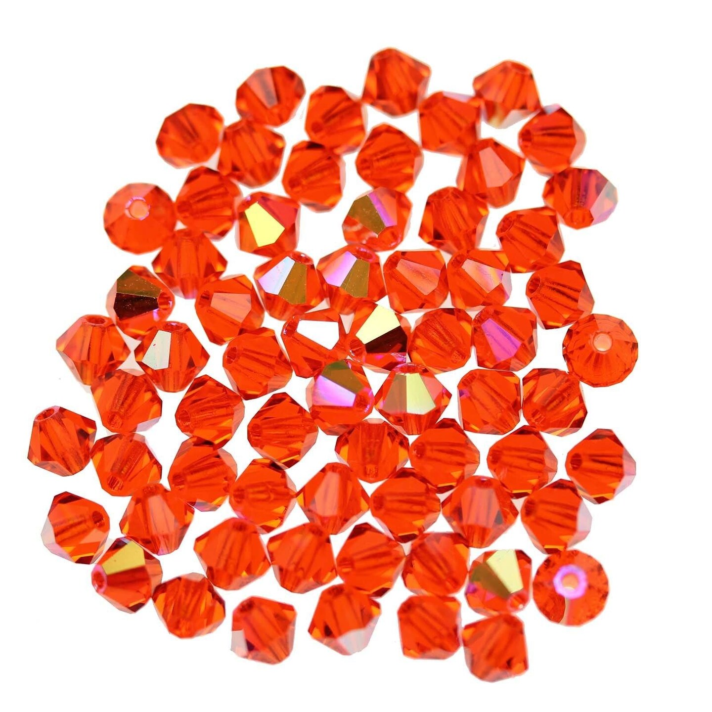 Preciosa Bicone 4mm Orange Hyacinth AB Beads | Michaels