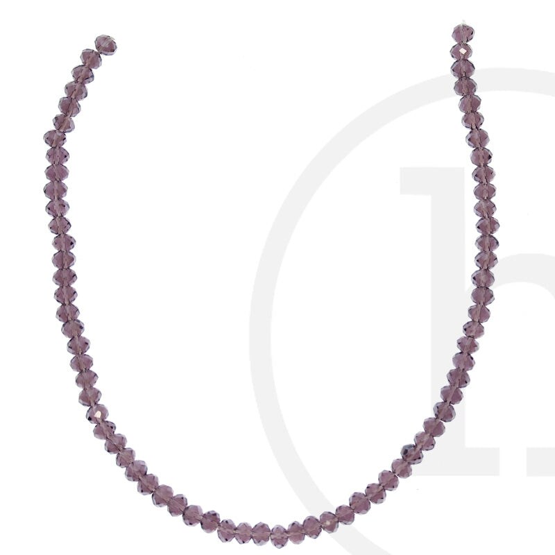 Glass Beads Faceted Rondell Amethyst Luster | Michaels