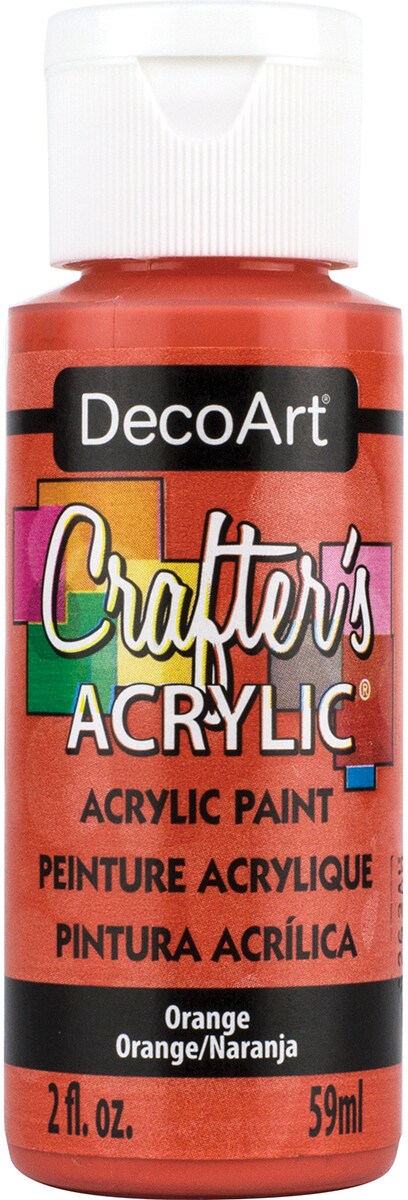DecoArt Crafter's Acrylic All-Purpose Paint 2oz-Orange | Michaels