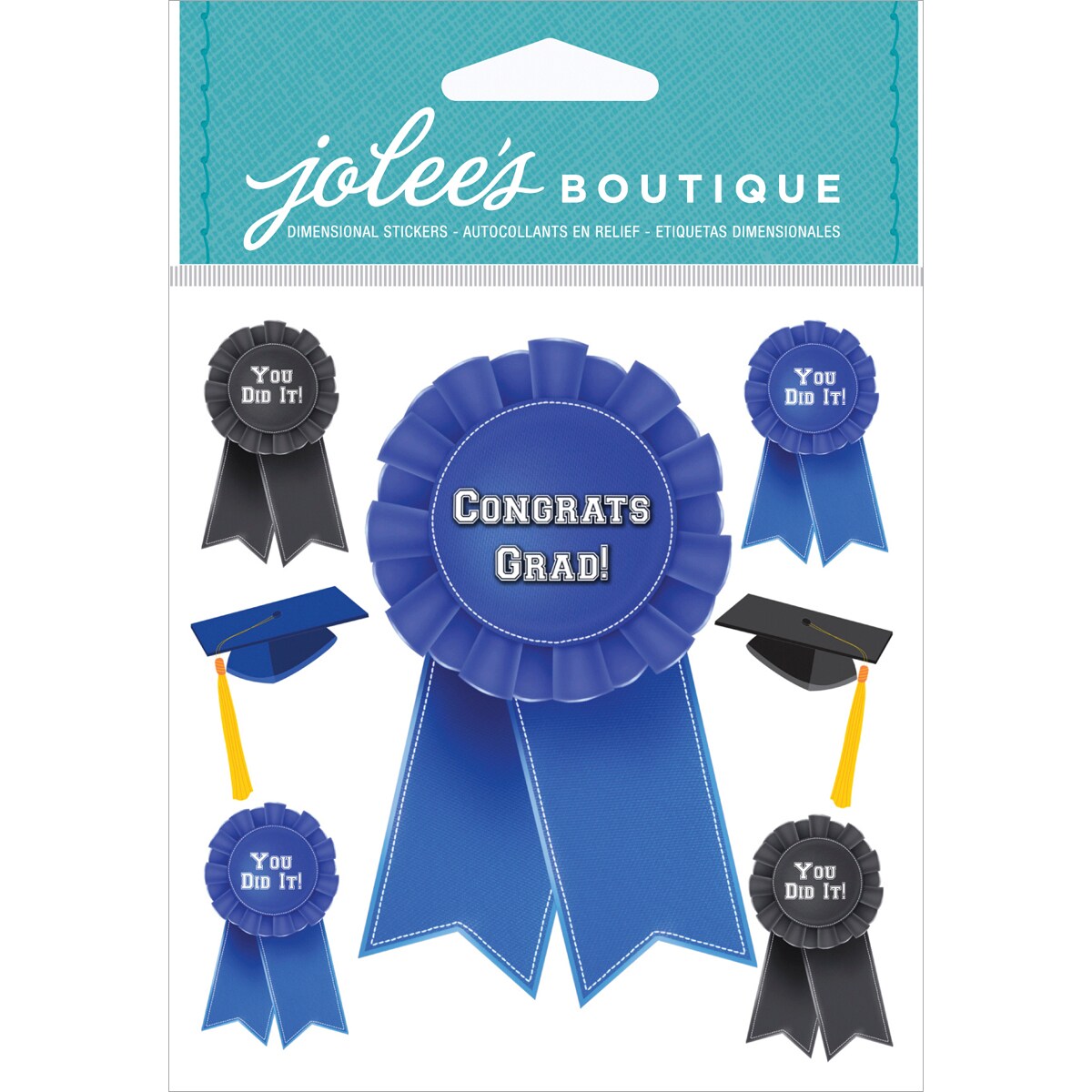 Jolee's Seasonal Stickers-Graduation Caps & Ribbons | Michaels