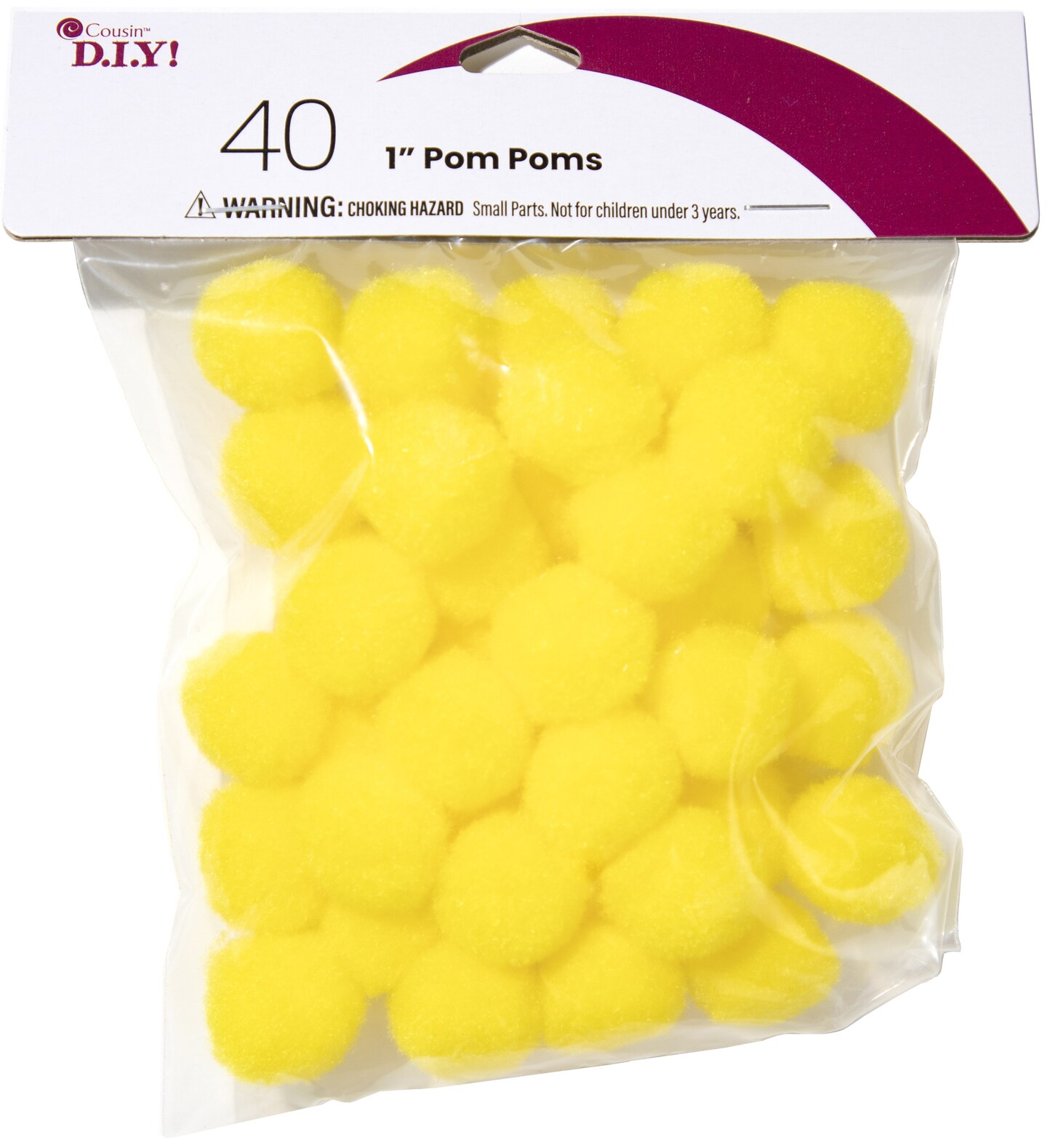 CousinDIY Pom-Poms 1" 20/Pkg-Yellow | Michaels