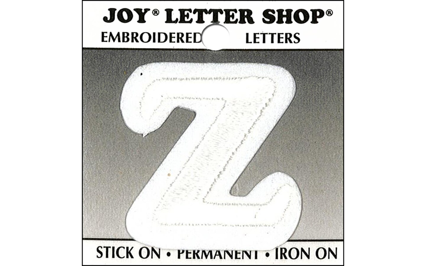 Joy Applique Letter Iron On Cooper 1.5" White Z | Michaels