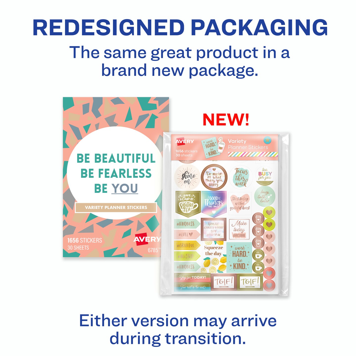 Avery Planner Stickers Variety Pack, 1,656 Stickers, Weekly, Calendar ...