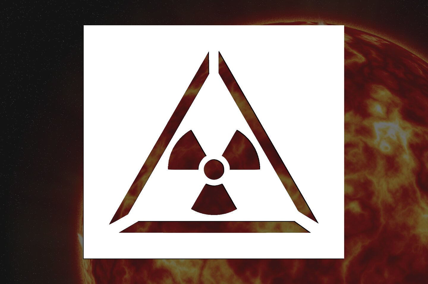 Nuclear Radiation Warning Reusable Stencil (Many Sizes) | MakerPlace by ...