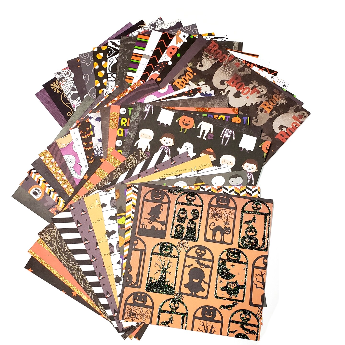 Halloween Scrapbook Paper - Includes 30, 6” X 6” Sheets | MakerPlace by ...