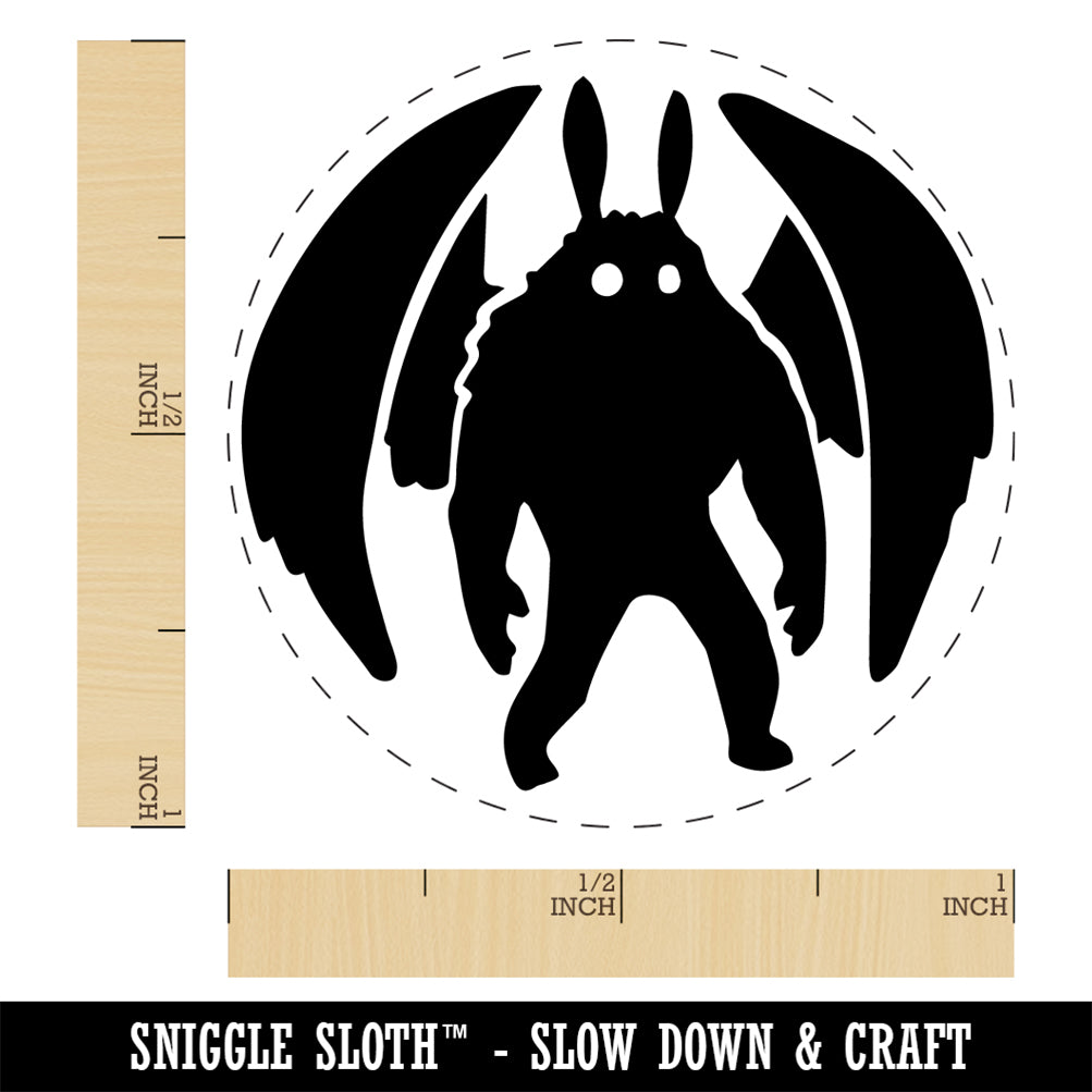 Mothman Cryptozoology Monster Rubber Stamp for Stamping Crafting ...