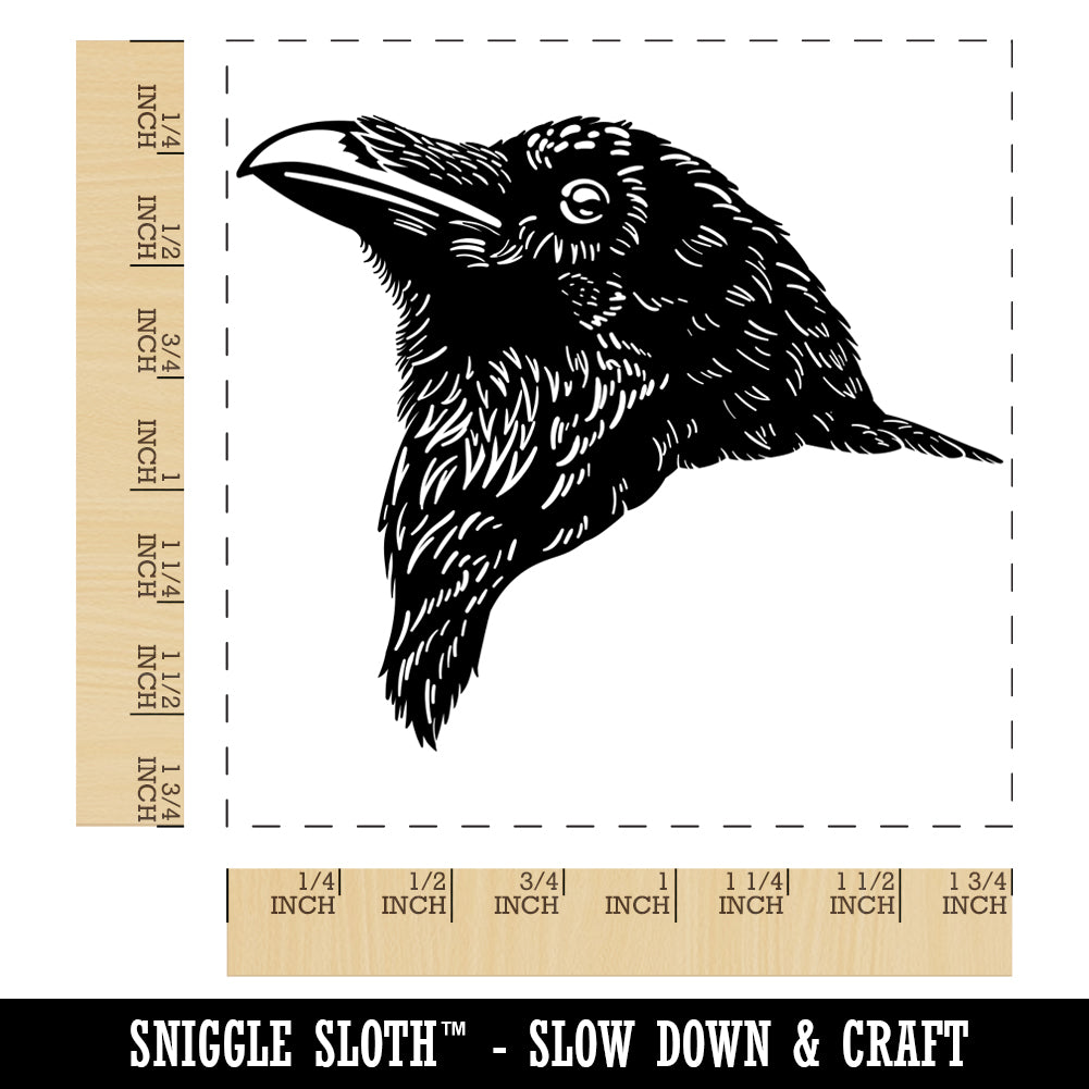 Realistic Crow Head Square Rubber Stamp for Stamping Crafting | Michaels