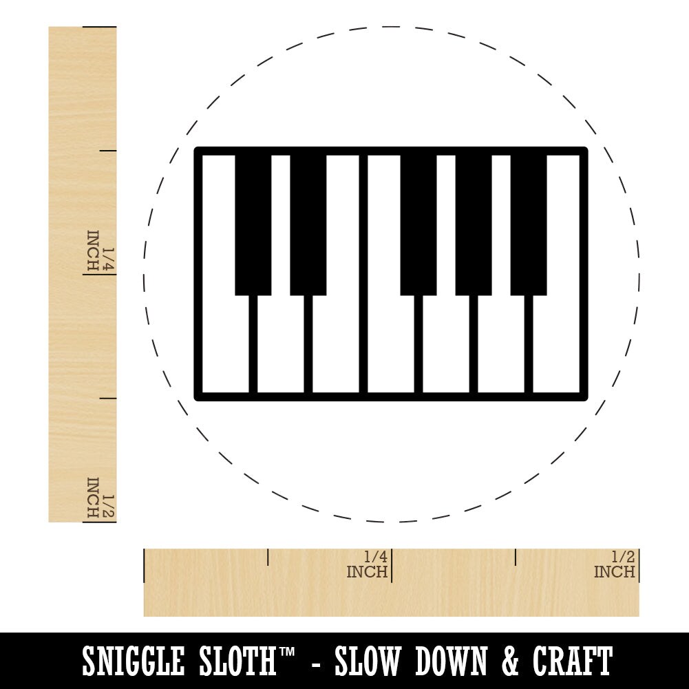 Piano Keys Octave Rubber Stamp for Stamping Crafting Planners | Michaels