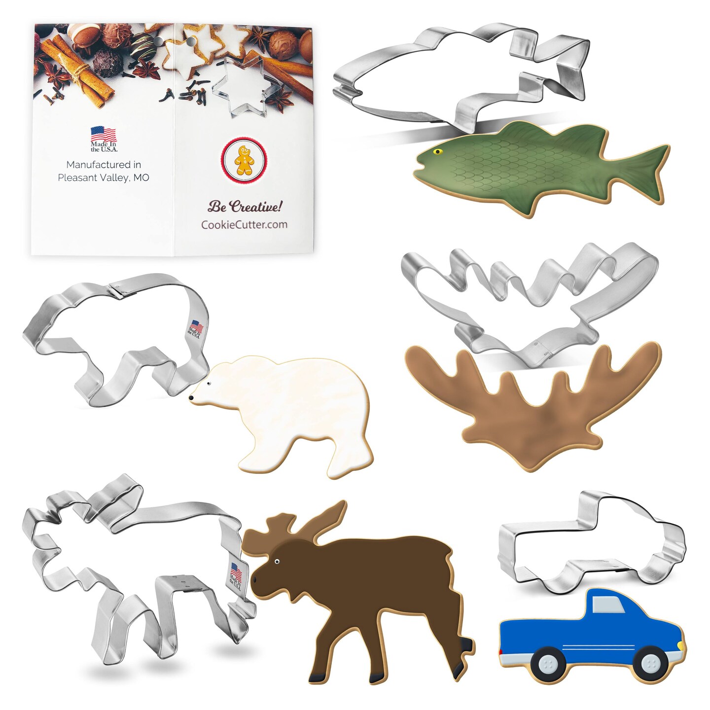 CookieCutter.com Father's Day, Hunting, Outdoorsman 5 Pc Set, 4 - 5.5 ...