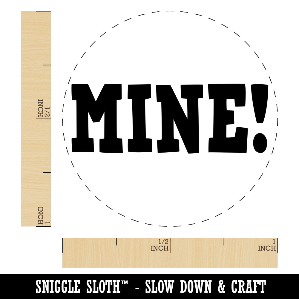 Mine Fun Text Rubber Stamp for Stamping Crafting Planners | Michaels