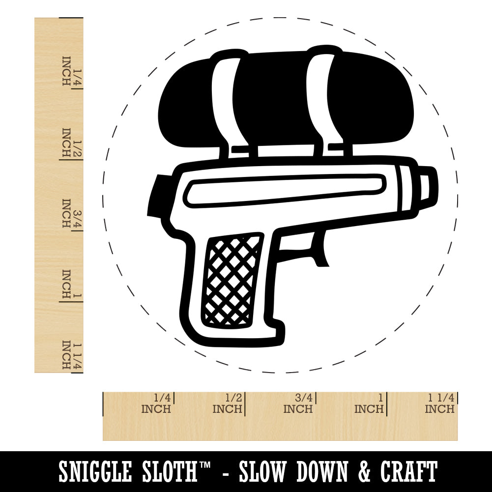 Toy Water Gun Pistol Rubber Stamp for Stamping Crafting Planners | Michaels