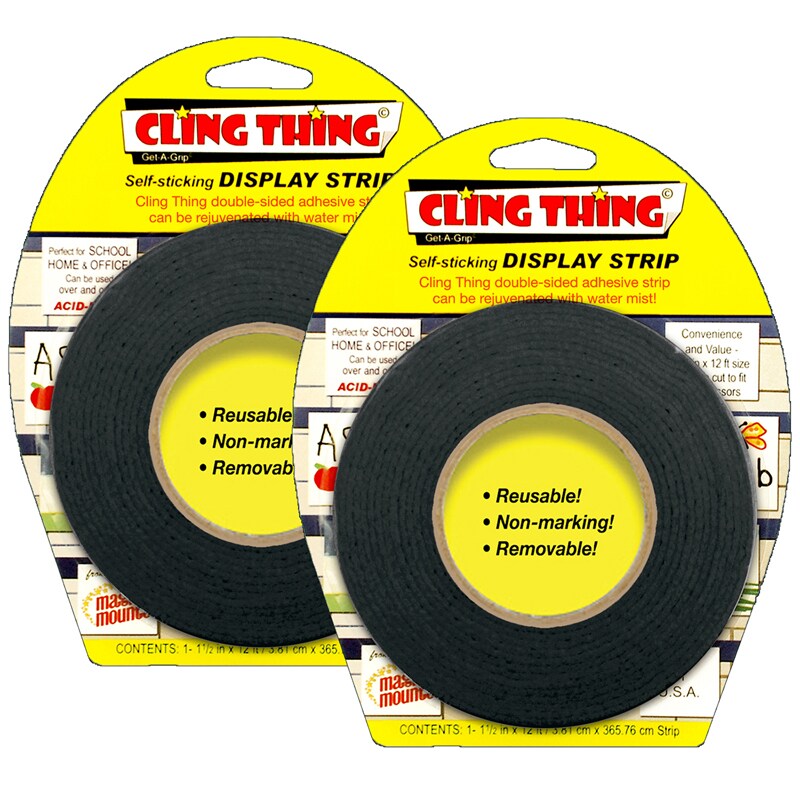 Cling Thing® Display Strip, Black, Pack of 2 | Michaels