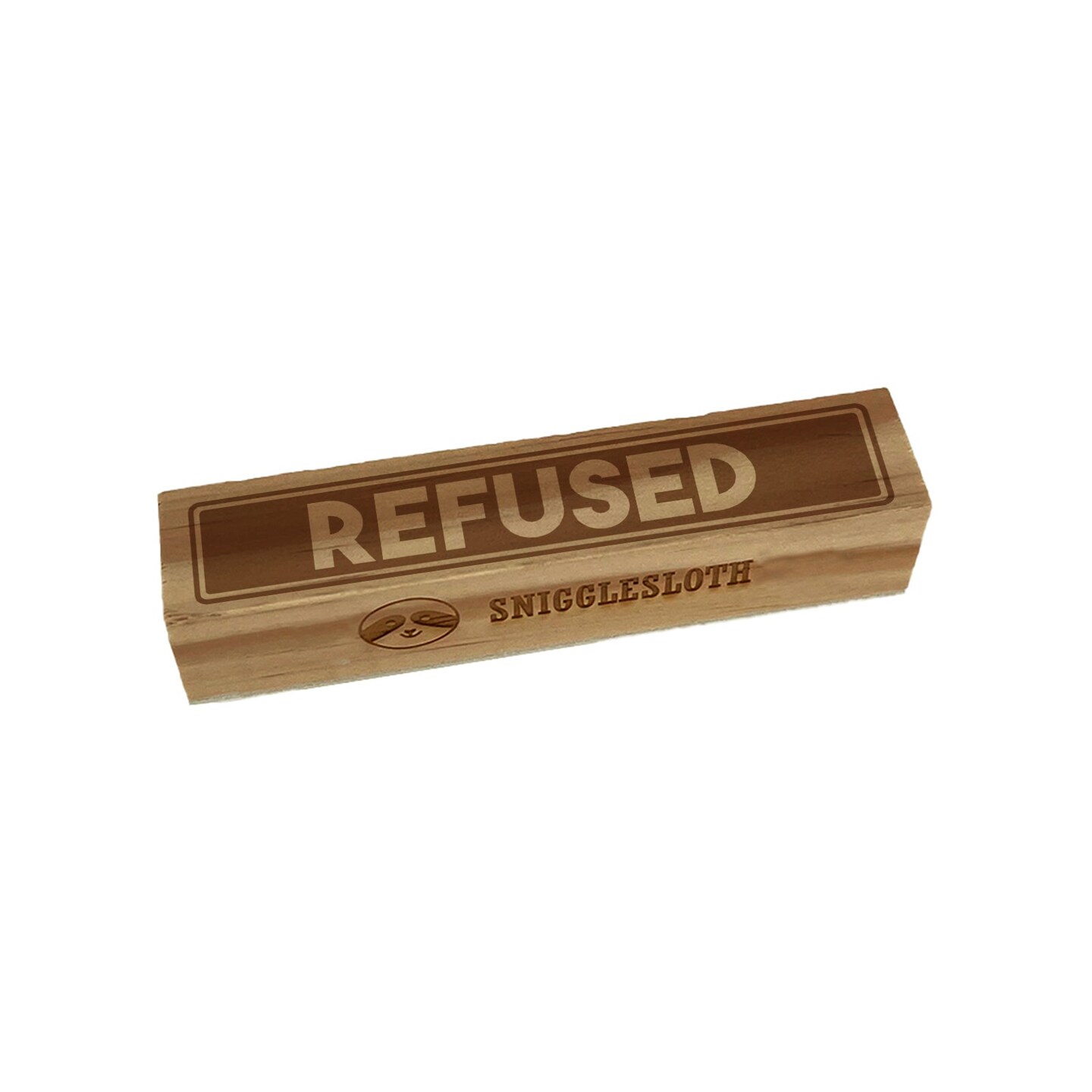 Refused Office Filing Rectangle Rubber Stamp for Stamping Crafting ...
