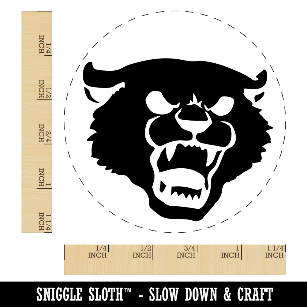 Angry Hissing Cat Face Rubber Stamp for Stamping Crafting Planners ...