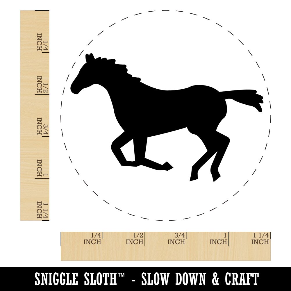 Horse Running Solid Rubber Stamp for Stamping Crafting Planners | Michaels