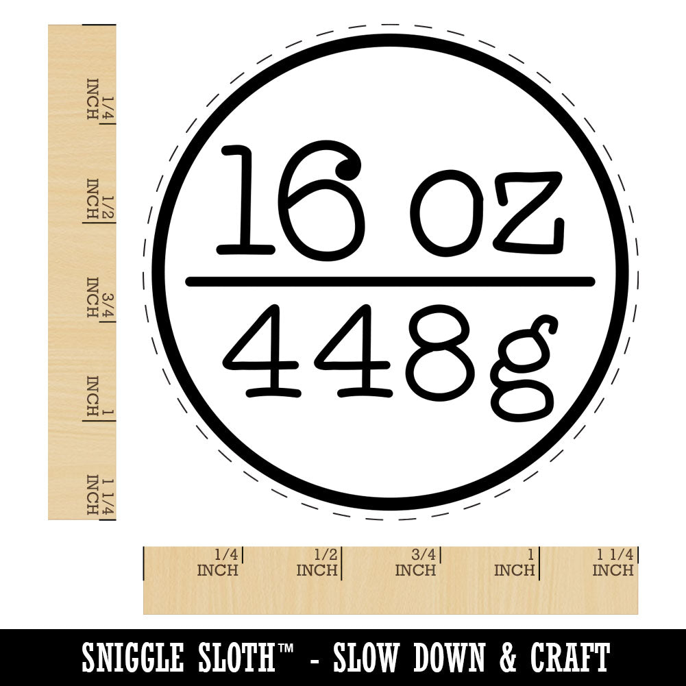 16 oz 448g Ounce Grams Weight Label Rubber Stamp for Stamping Crafting Planners | Michaels