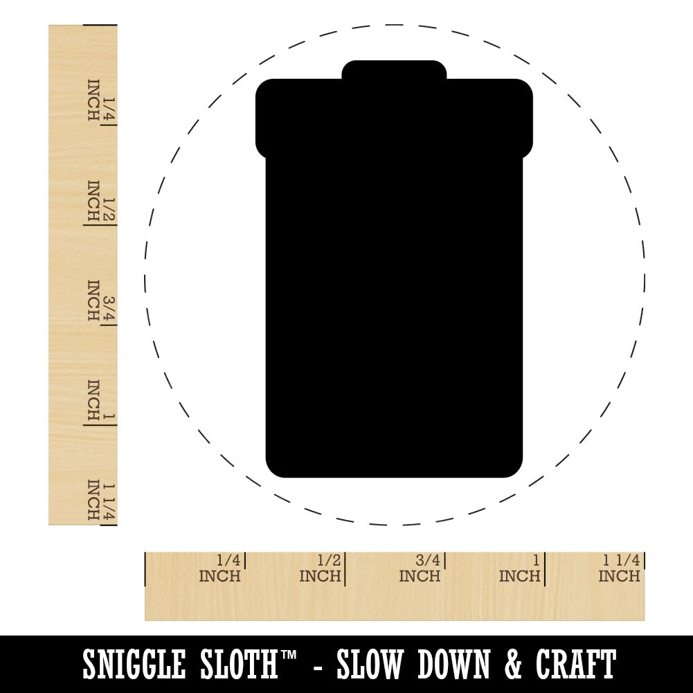 Garbage Trash Can Solid Rubber Stamp for Stamping Crafting Planners ...