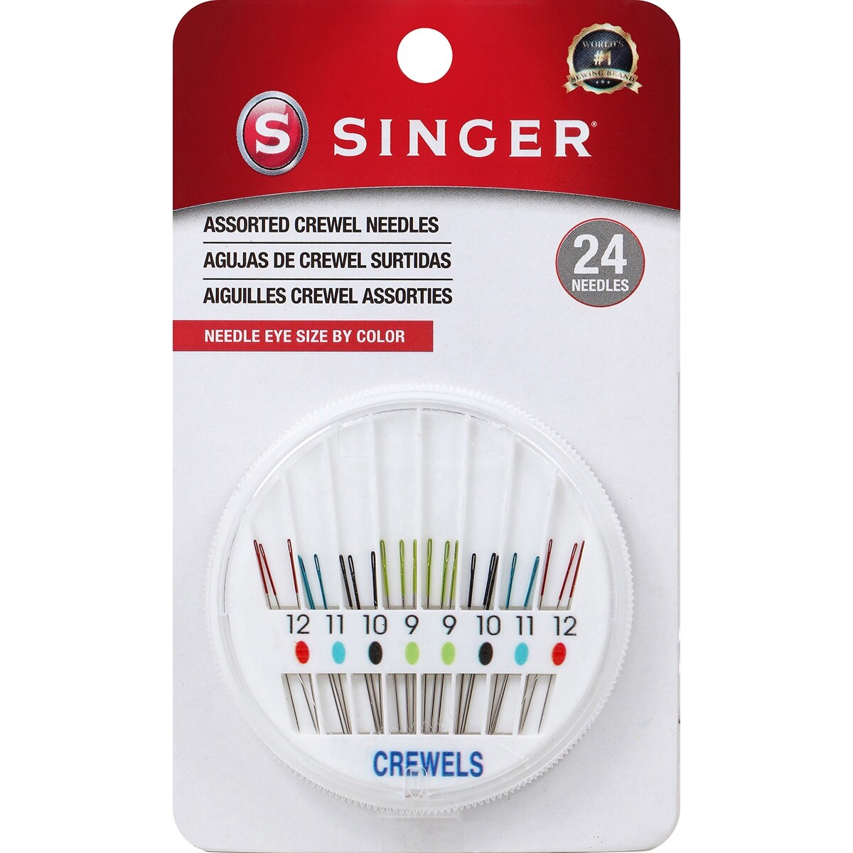 SINGER Crewel Color Eye Needles 24/Pkg- | Michaels