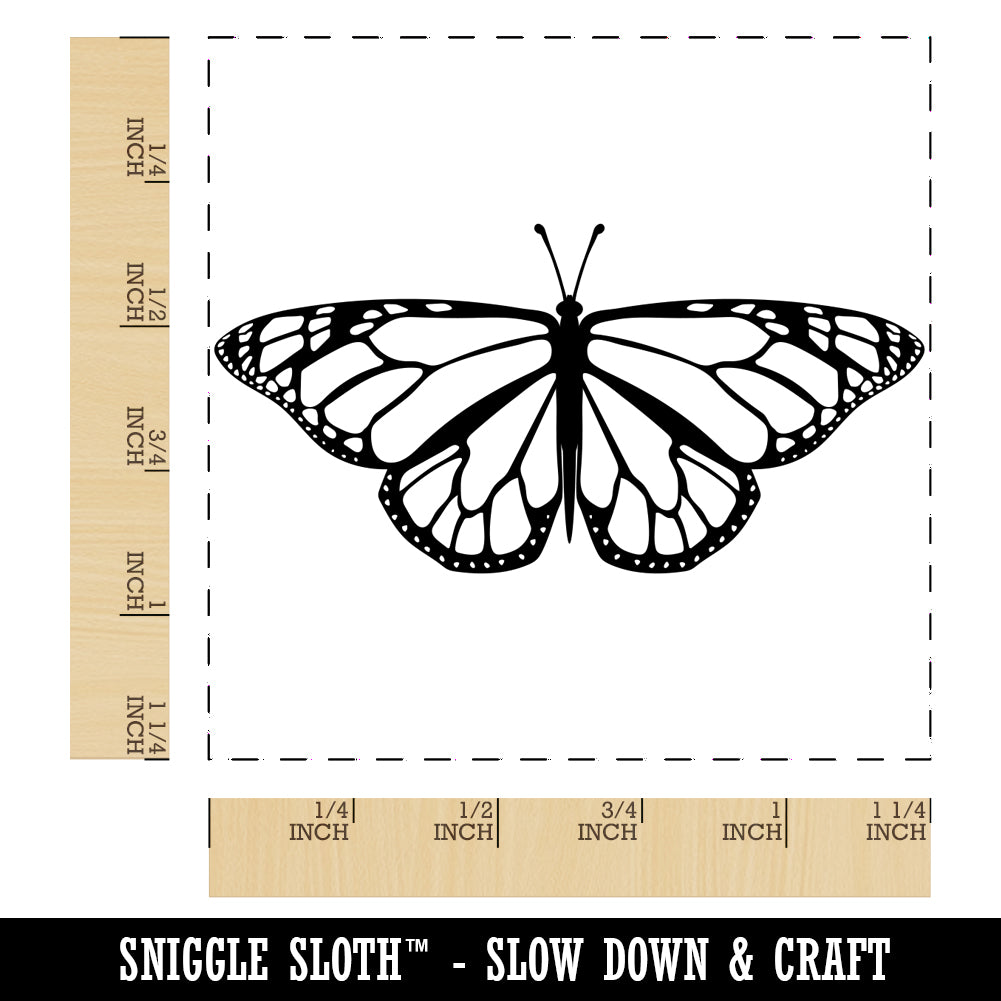 Monarch Butterfly Square Rubber Stamp for Stamping Crafting | Michaels
