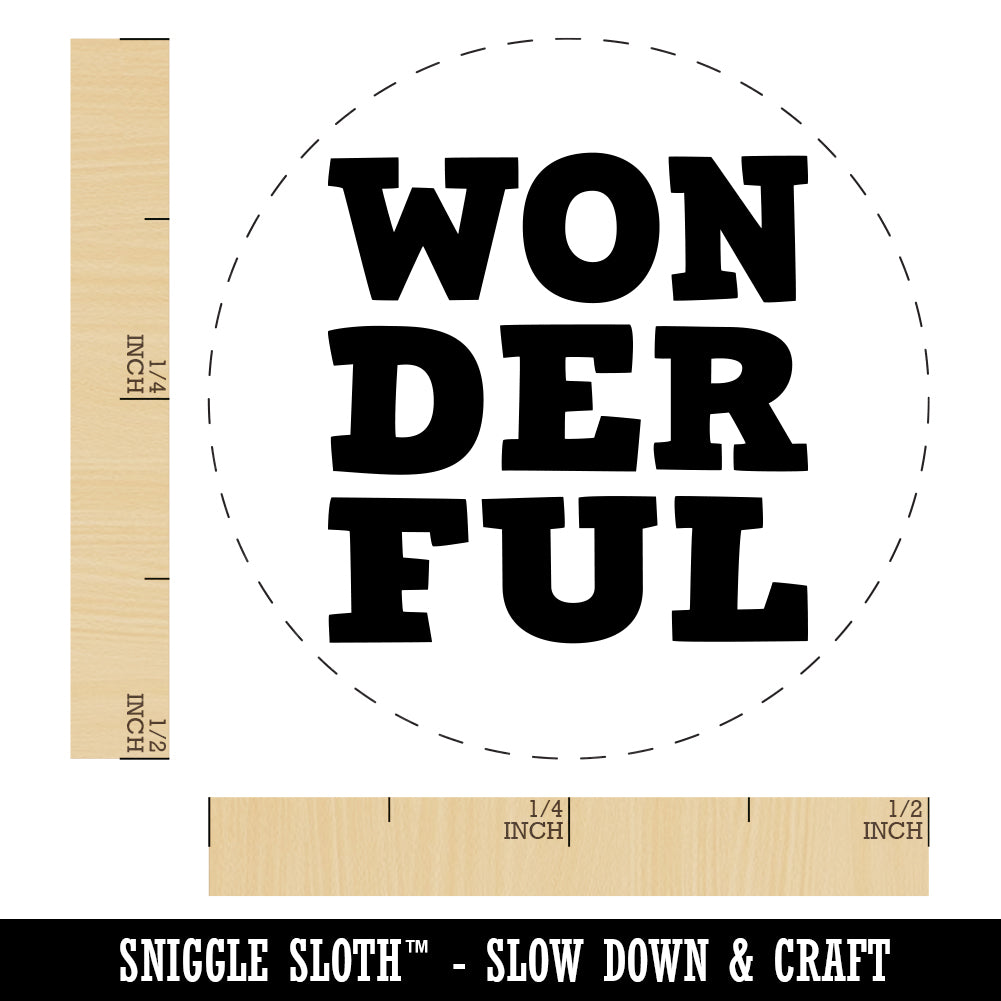 Wonderful Stacked Fun Text Rubber Stamp for Stamping Crafting Planners ...