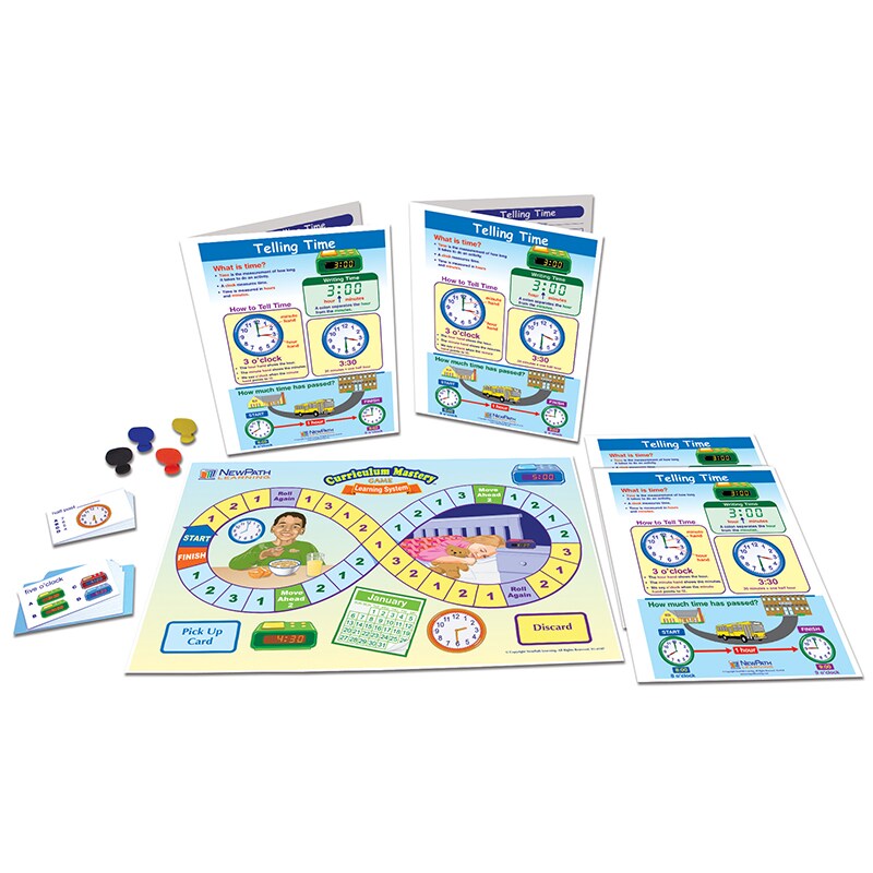 Math Learning Centers, Telling Time, Grade 1-3 | Michaels