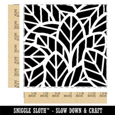 Leaves Overlapping Square Rubber Stamp for Stamping Crafting | Michaels