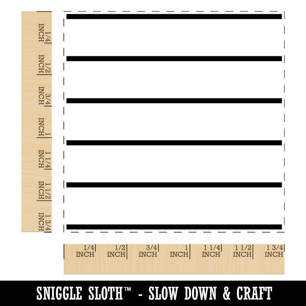 Lines List Journaling Page Things To Do Square Rubber Stamp for ...