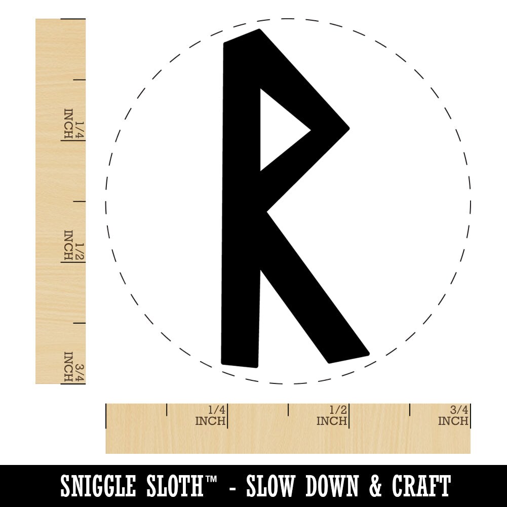 Norse Viking Dwarven Rune Letter R Rubber Stamp for Stamping Crafting ...