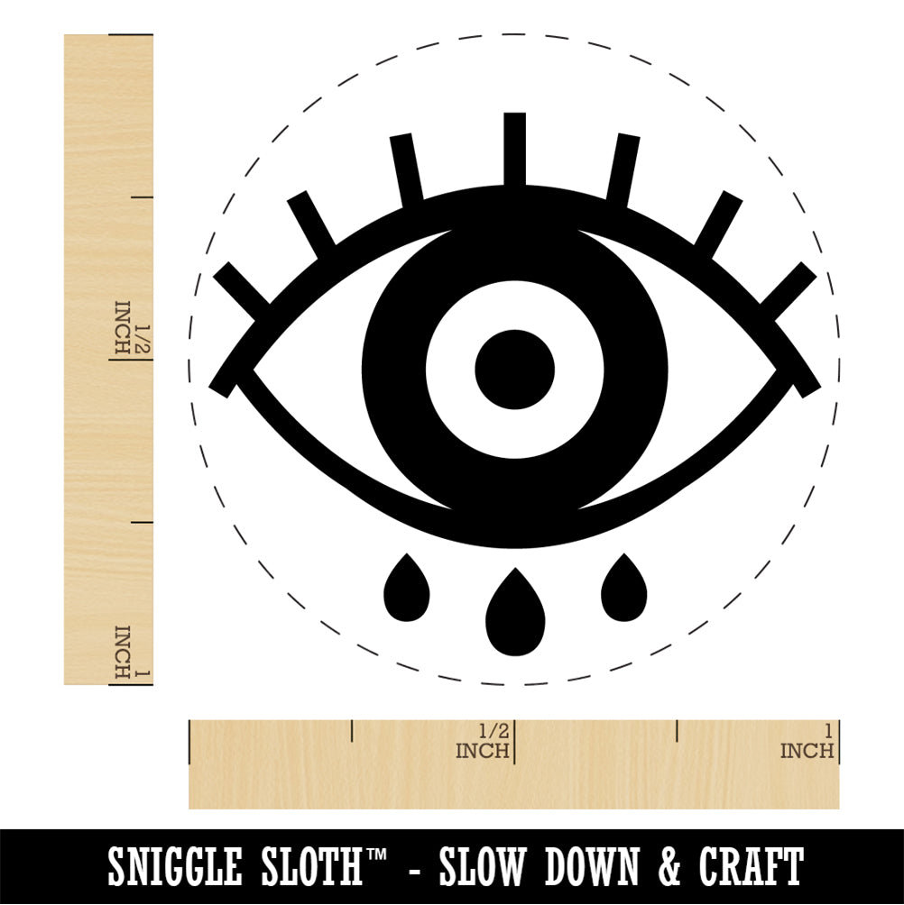 Three Tears Evil Eye Nazar Charm Rubber Stamp for Stamping Crafting ...