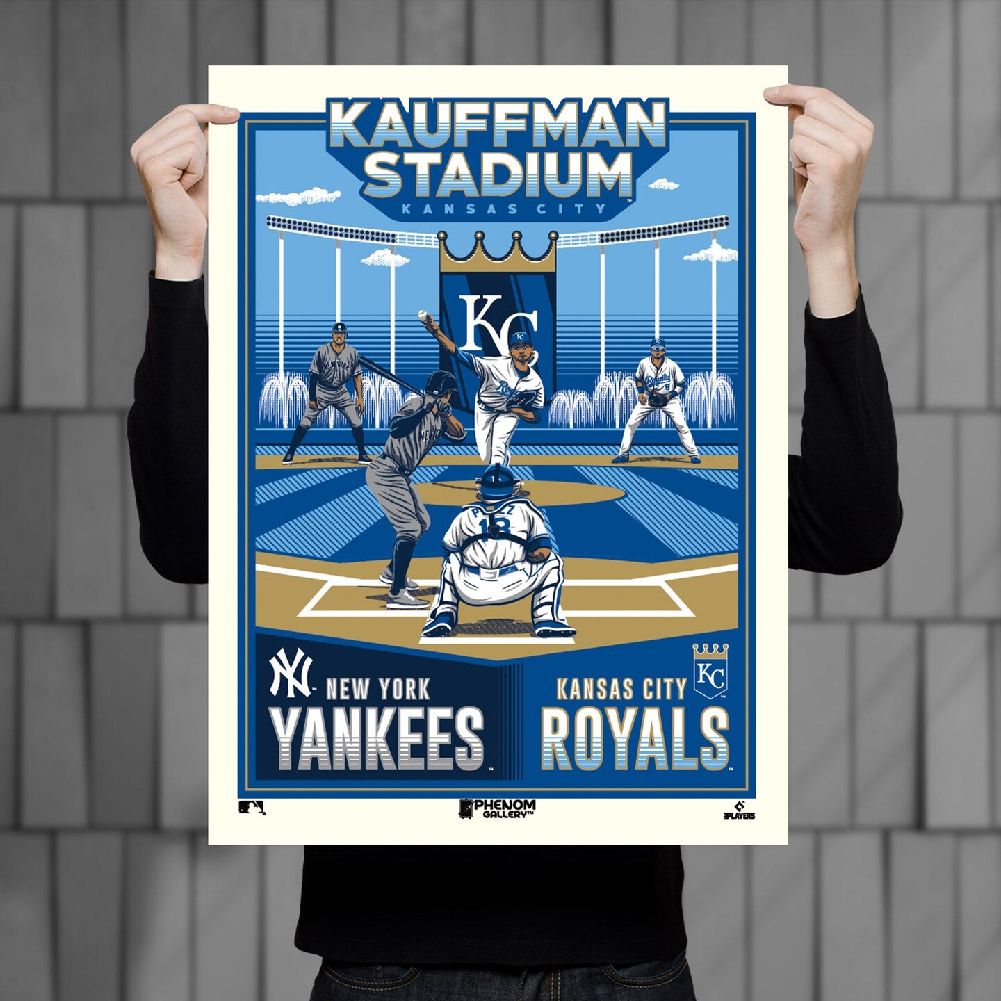 Phenom Gallery KC Royals/NY Yankees Matchup 18" x 24" Serigraph | Michaels