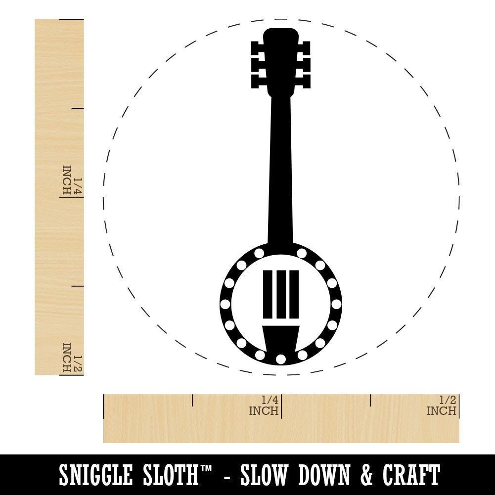Banjo Music Rubber Stamp for Stamping Crafting Planners | Michaels