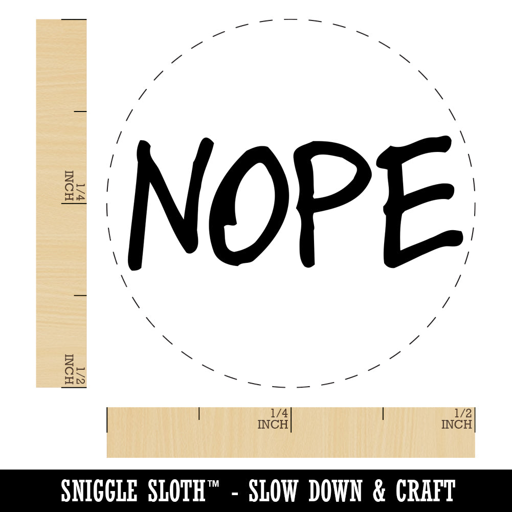 Nope Text Chicken Egg Rubber Stamp | Michaels