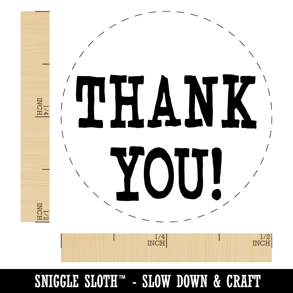 Thank You Fun Text Rubber Stamp for Stamping Crafting Planners | Michaels