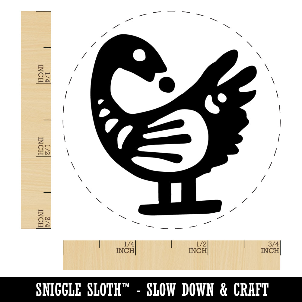 Sankofa African Adinkra Bird Symbol Reflection Rubber Stamp for ...