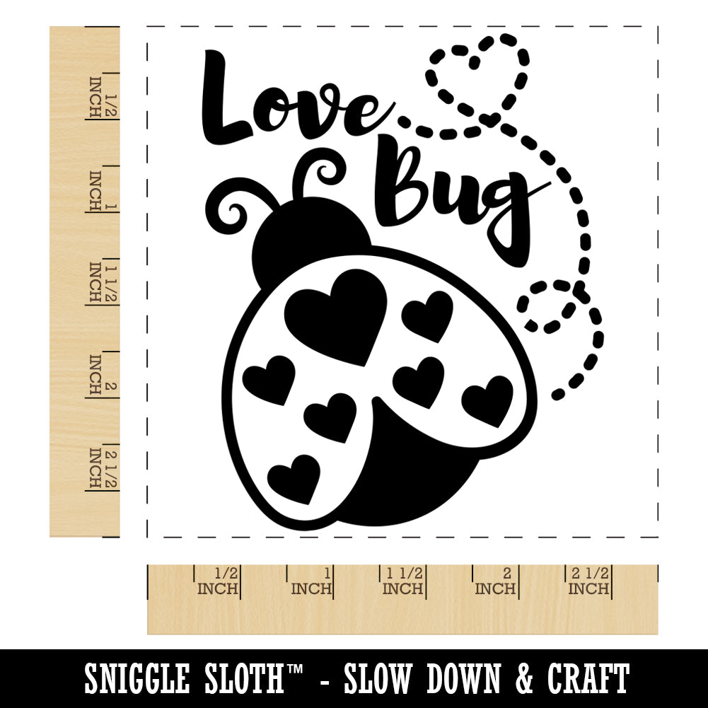 Love Bug Ladybug Lady Square Rubber Stamp for Stamping Crafting | Michaels