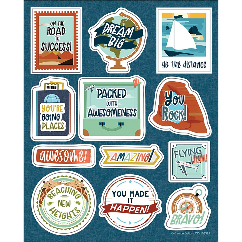 Let's Explore Motivators Motivational Stickers, Pack of 72 | Michaels