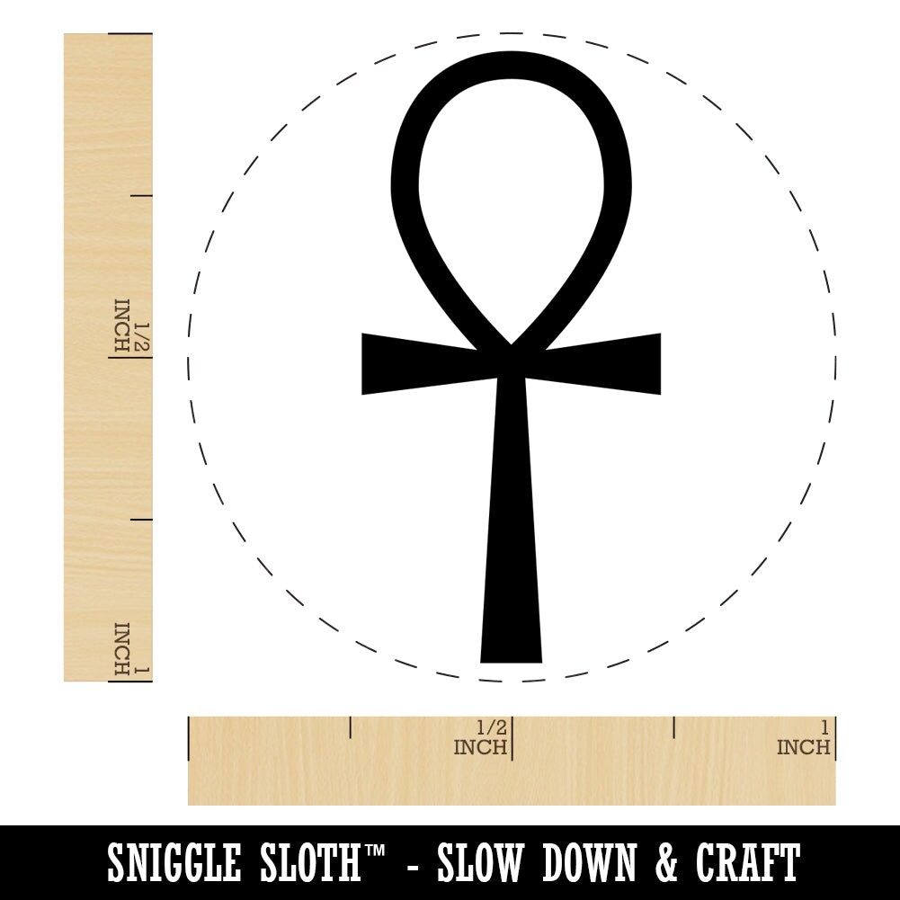 Coptic Cross Ankh Egyptian Hieroglyphic Rubber Stamp for Stamping ...